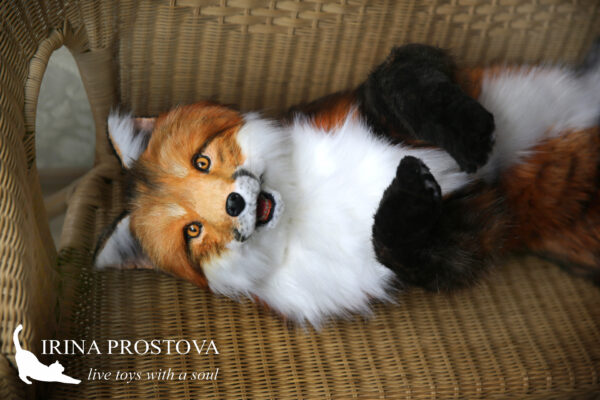 Fox , realistic toy (for example, for order)31.5"(80cm)+video ...