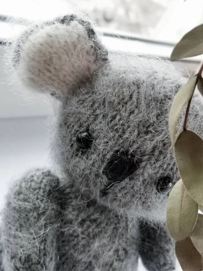 Baby koala knitting pattern Australian bear awesome koala 1
