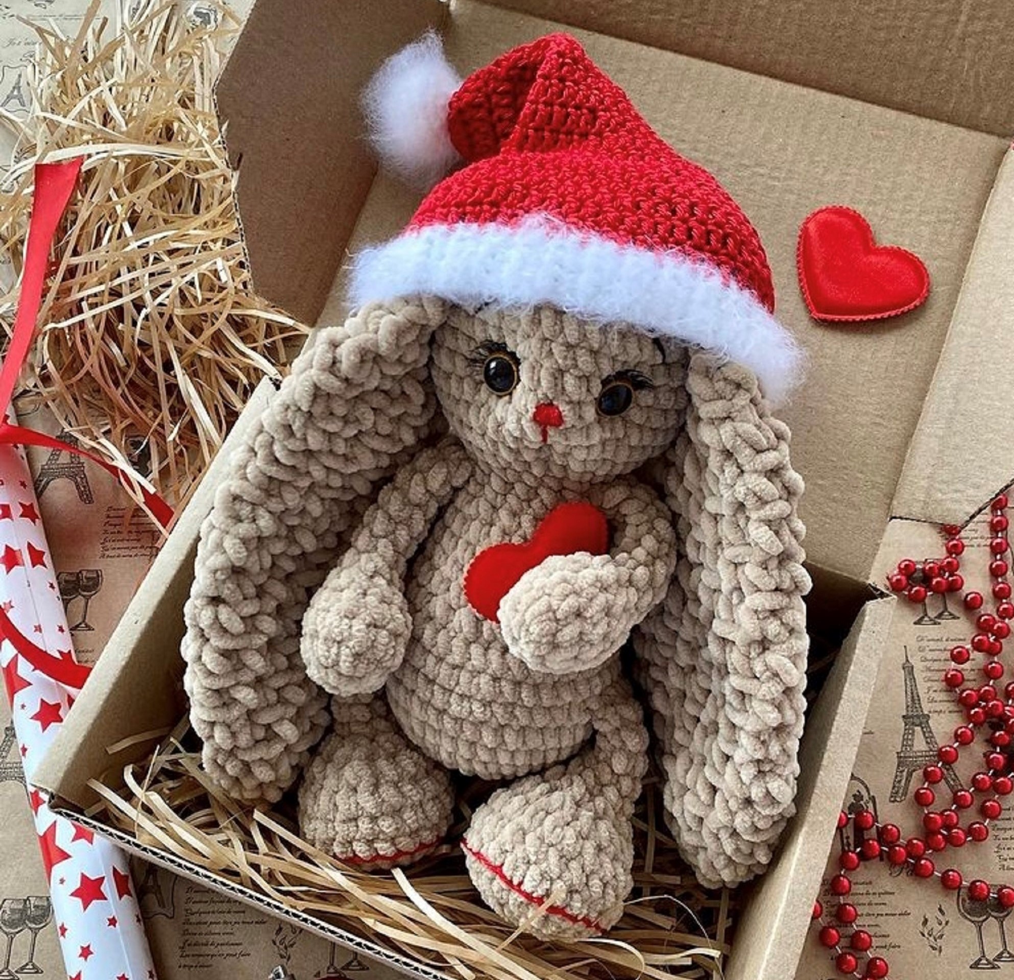 The Snow Bunny (hare) crochet pattern in English by Aleniya2