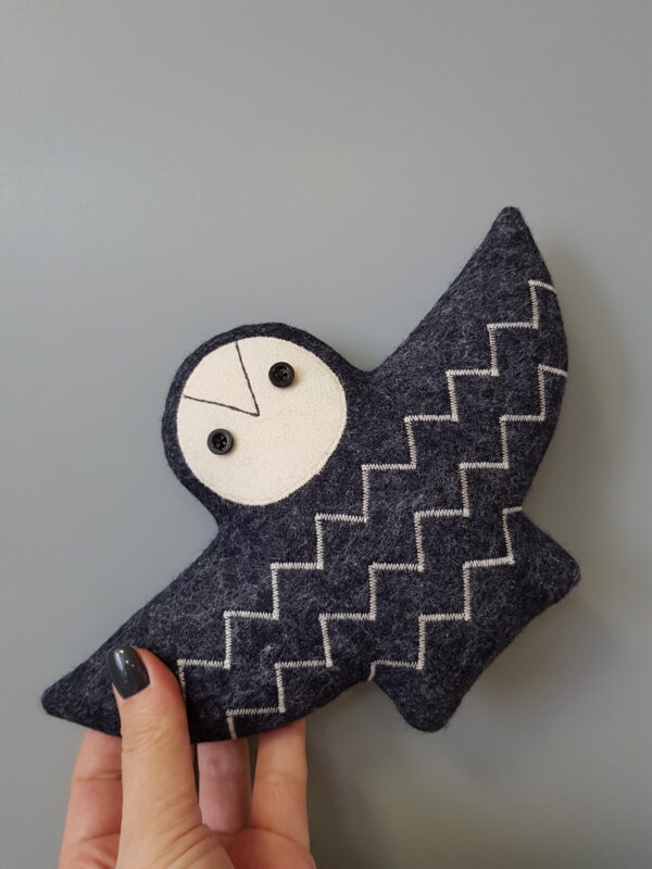 Felt owl sewing pattern PDF tutorial in english - DailyDoll Shop