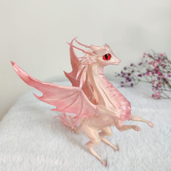 Princess dragon. Fantasy animals figure. Handmade figurine
