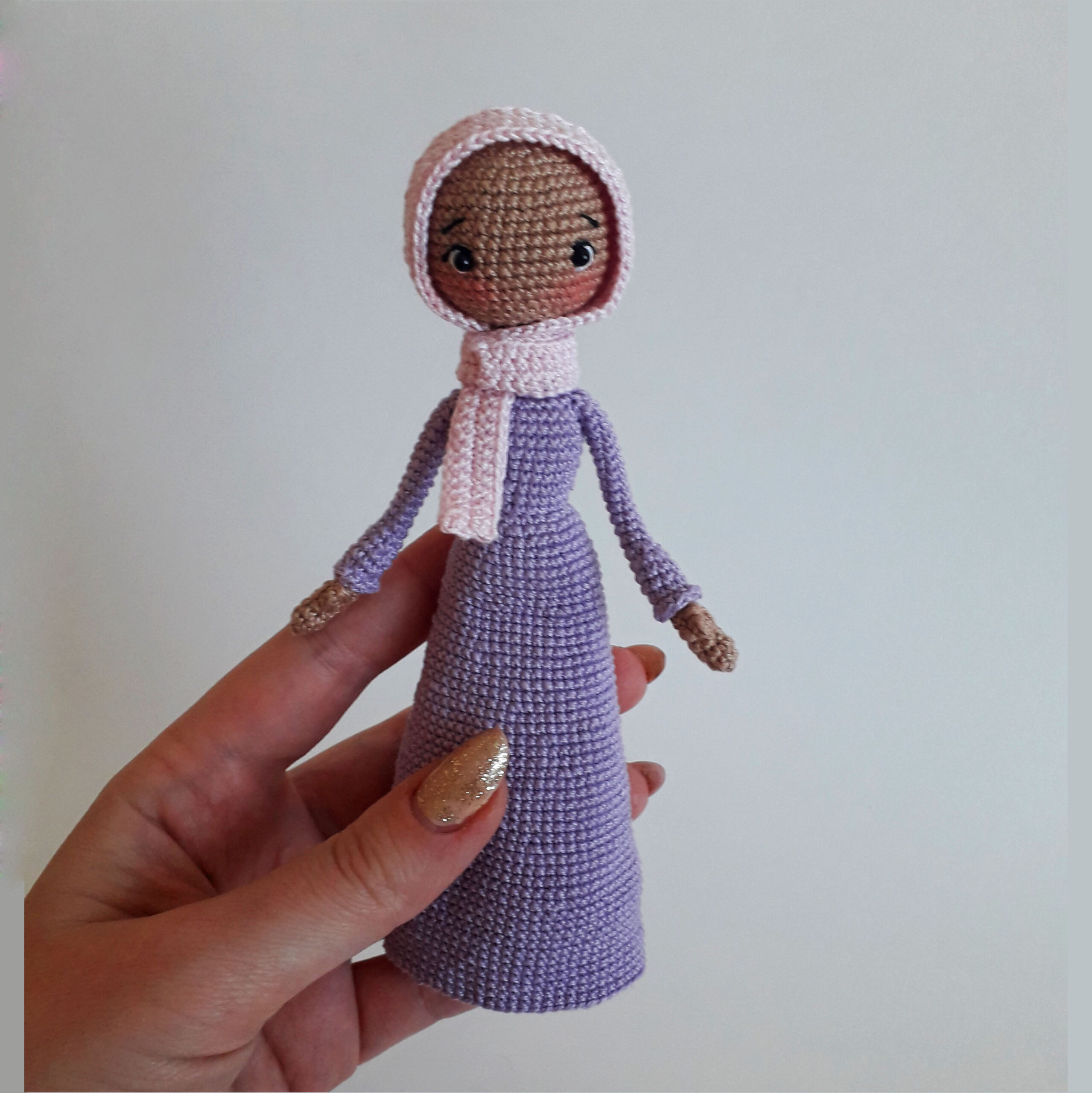 Pattern Crochet Doll in Hijab, Crochet Muslim Doll
