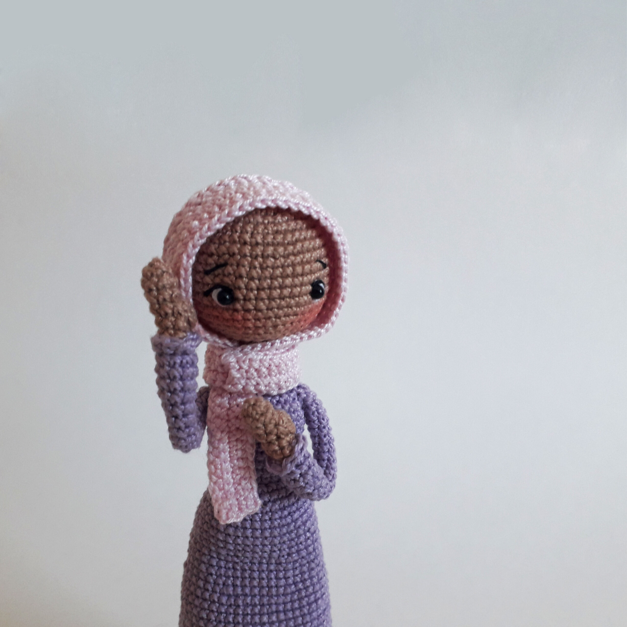 Pattern Crochet Doll in Hijab, Crochet Muslim Doll