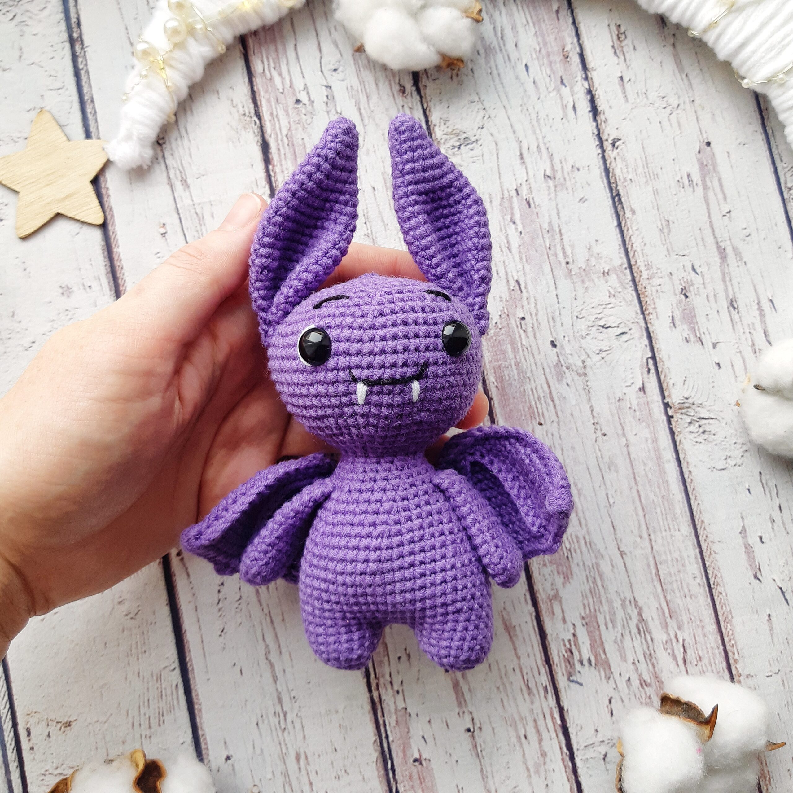 Crochet pattern Halloween bat amigurumi bat easy crochet - DailyDoll Shop