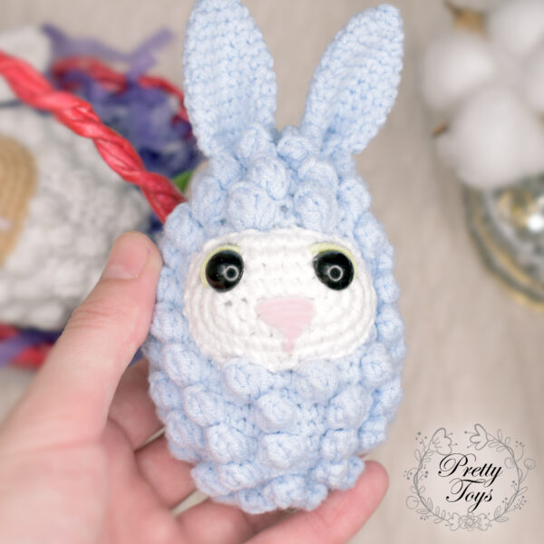 2 Funny Easter eggs crochet pattern, Easter bunny, sheep