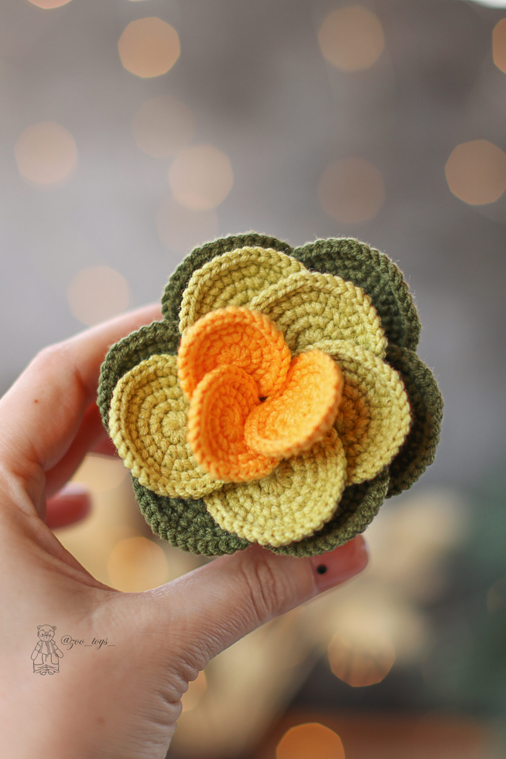 Crochet pattern lovely succulent. Crochet plant flower