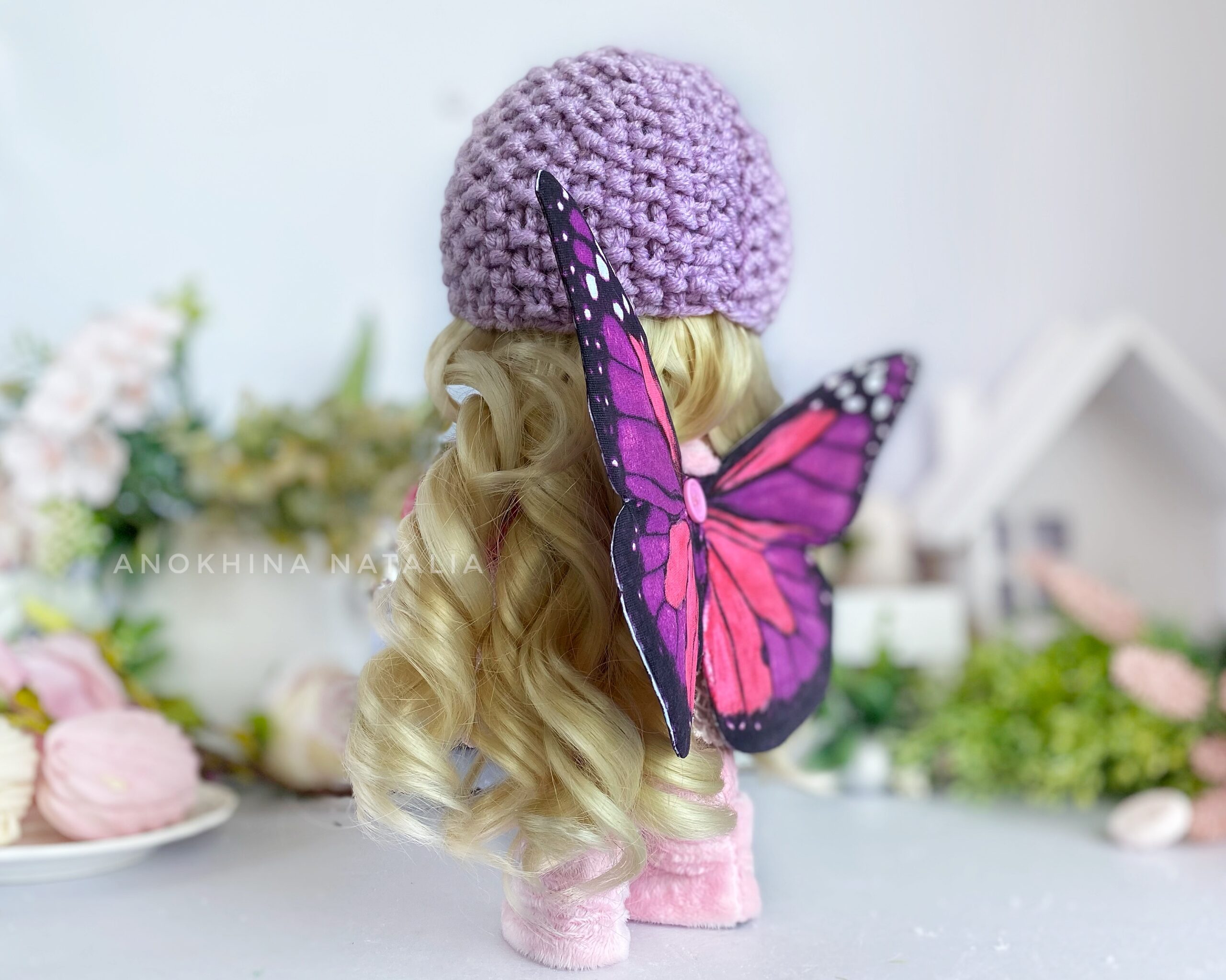 Tilda doll butterfly interior handmade doll gift for girls