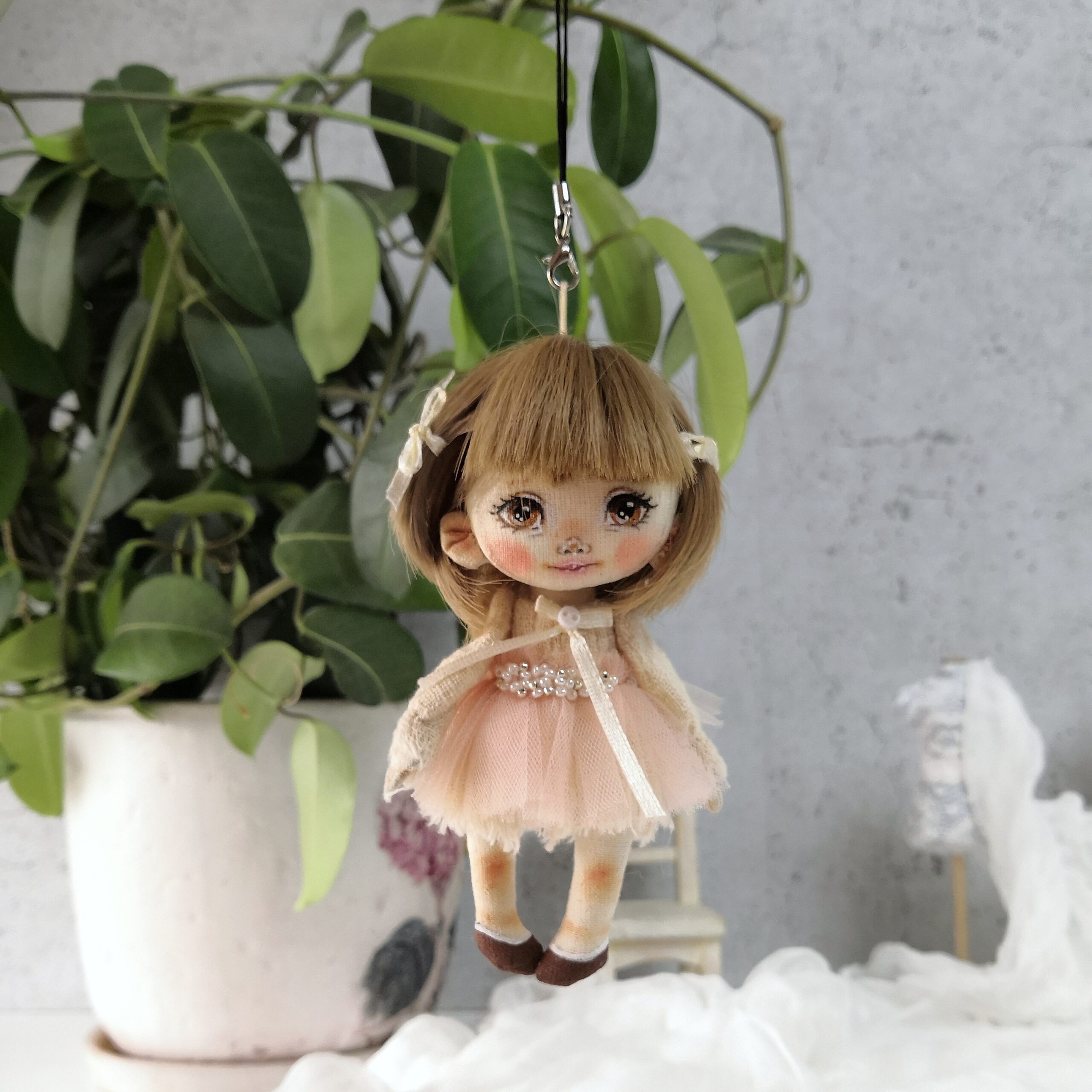 Mini art doll handmade 1 beautiful doll handmade