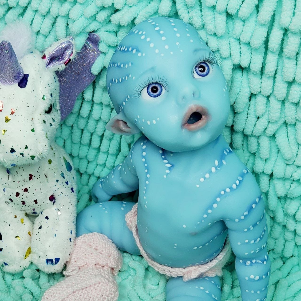 Unique full silicone doll avatar baby 11 inch