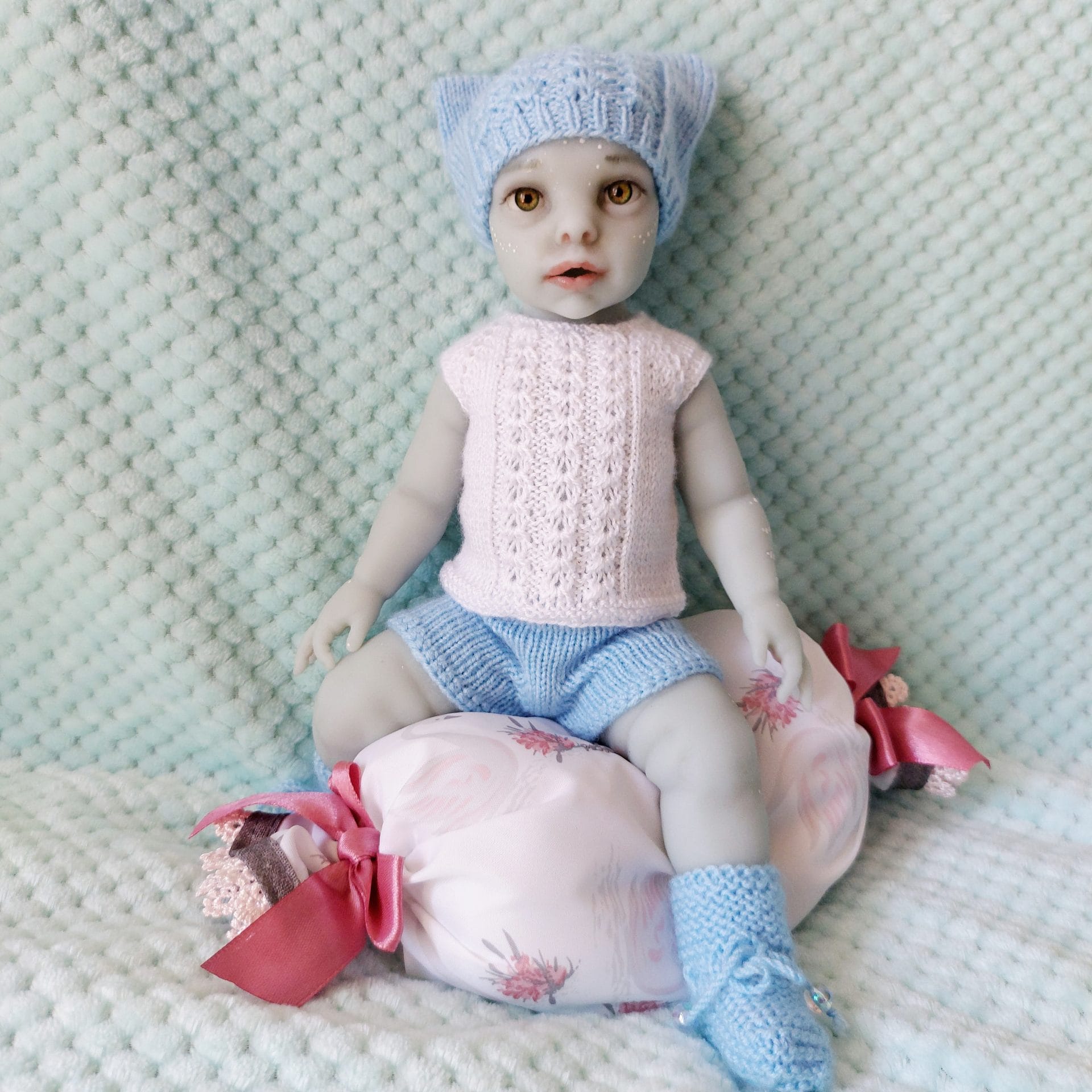 Unique Hand-Knitted Doll Clothes 13-Inch, 33cm